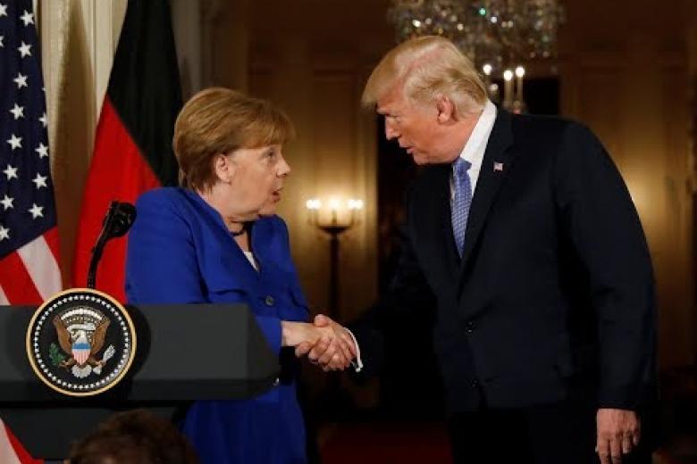 Donald Trump and Angela Merkel meet one on one, but don’t see eye to ...