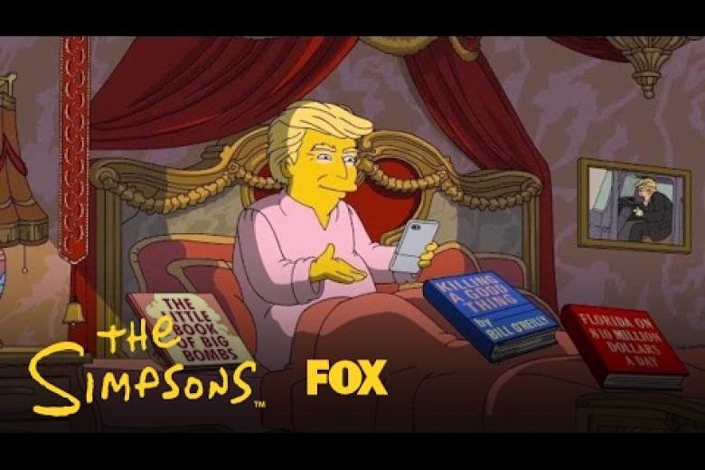 The Simpsons troll Donald Trump in episode on president's first 100 ...