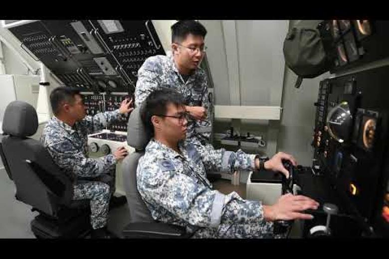 A rare look at RSN submarine training: Crew can now take out adversary ...