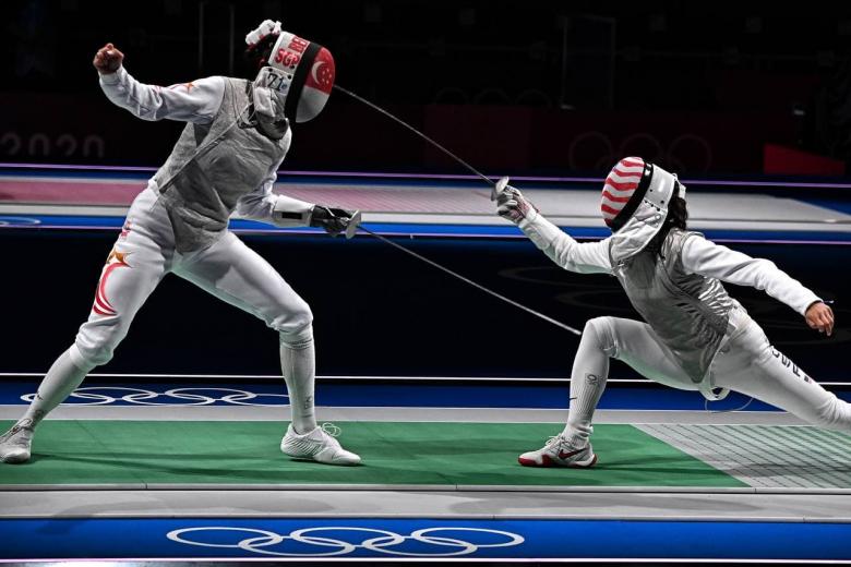 S'pore fencer Amita Berthier praises her hero Lee Kiefer after Olympics ...