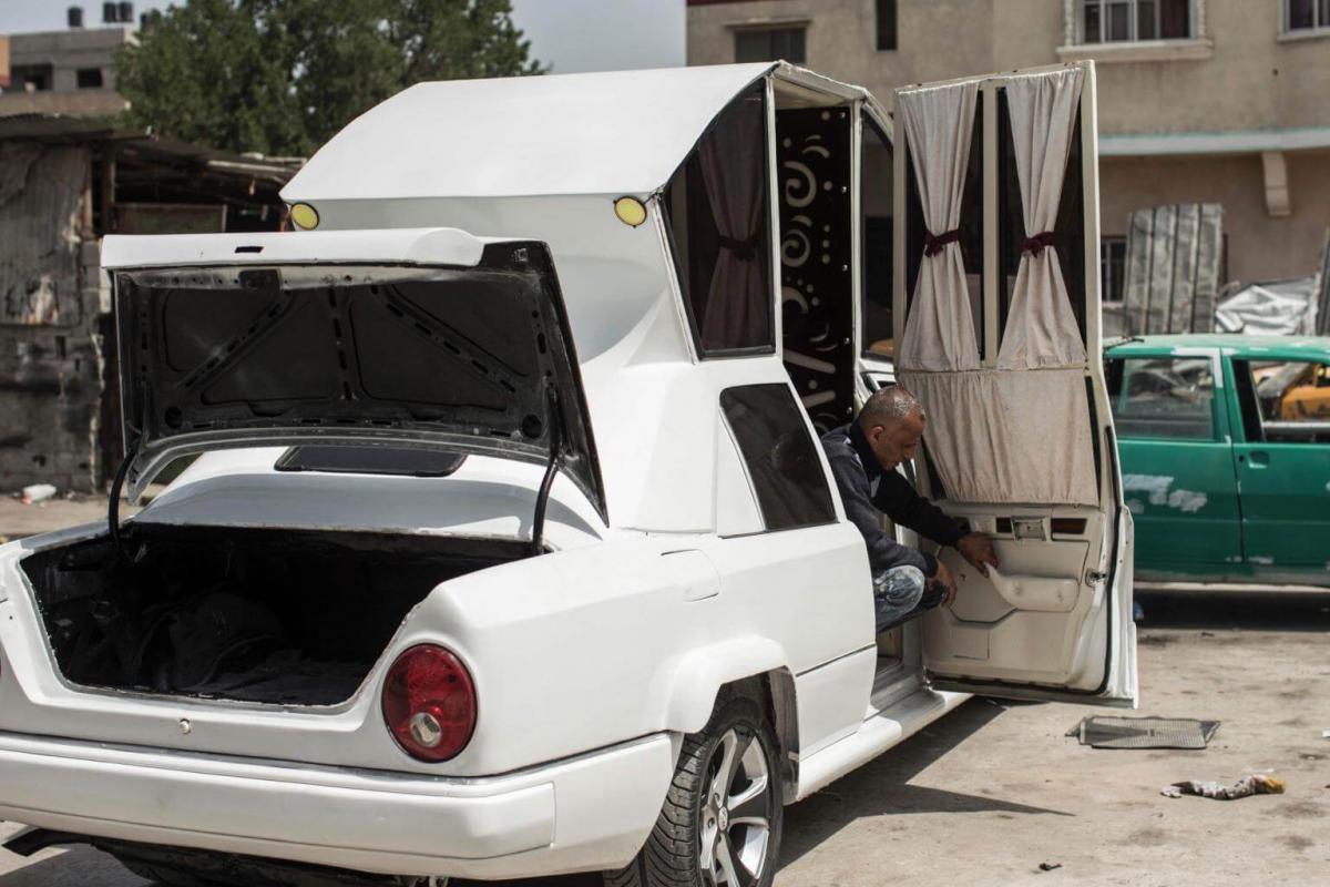 In Pictures: Gazans build limousine from five different cars | The ...