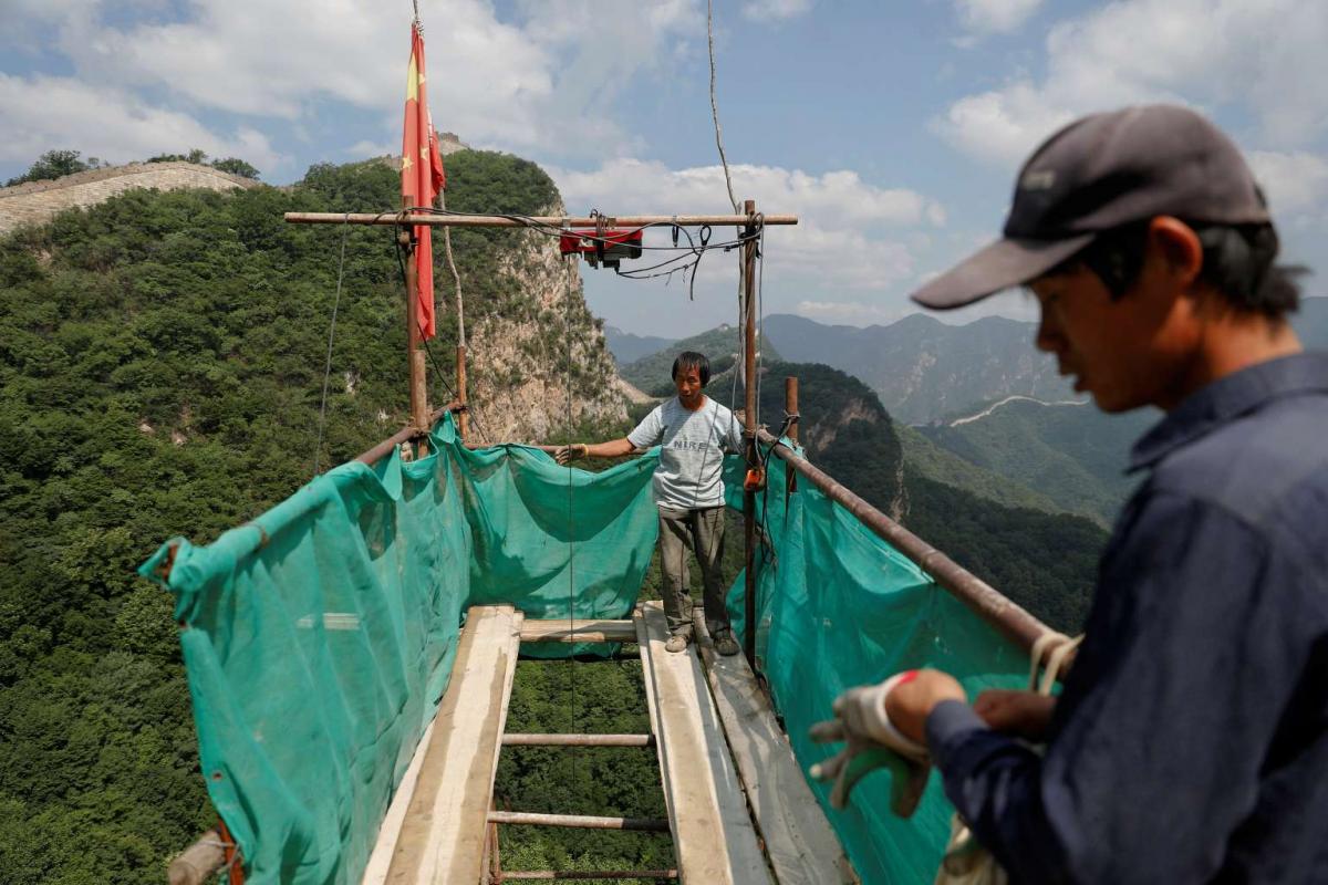 In Pictures: Rebuilding the Great Wall of China | The Straits Times