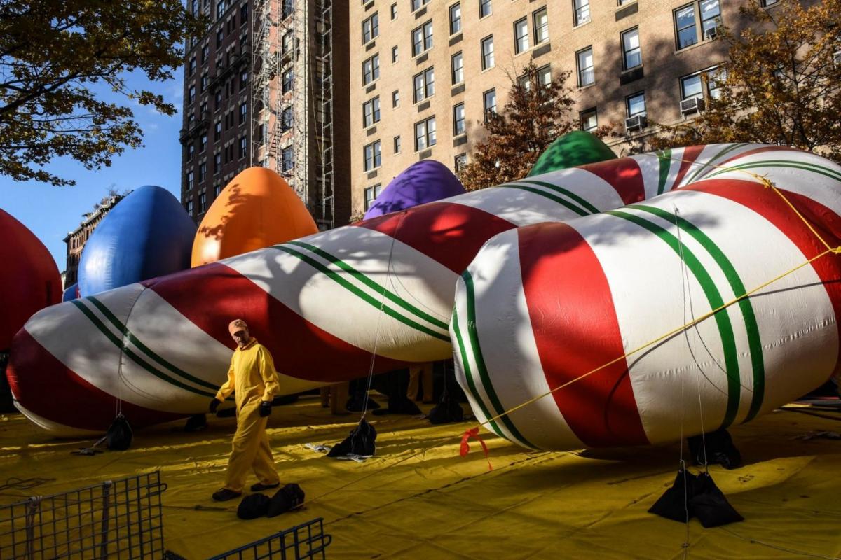 In Pictures: Macy's Thanksgiving Day Parade balloon preparations | The ...