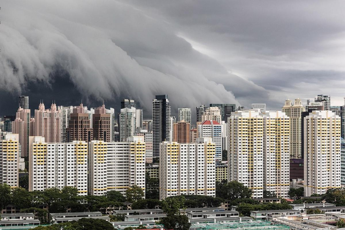 Storm clouds loom over southern Singapore | The Straits Times