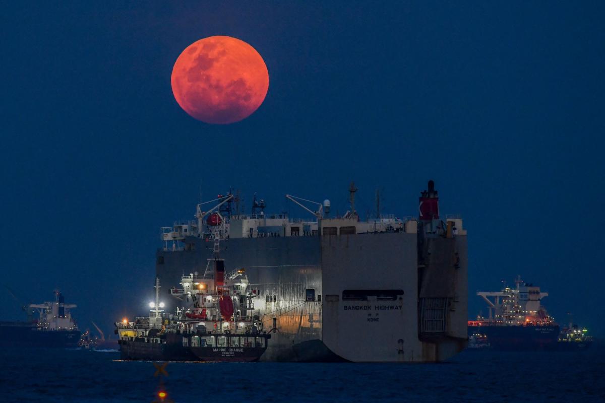 In Pictures: Worm Moon rises across the globe | The Straits Times